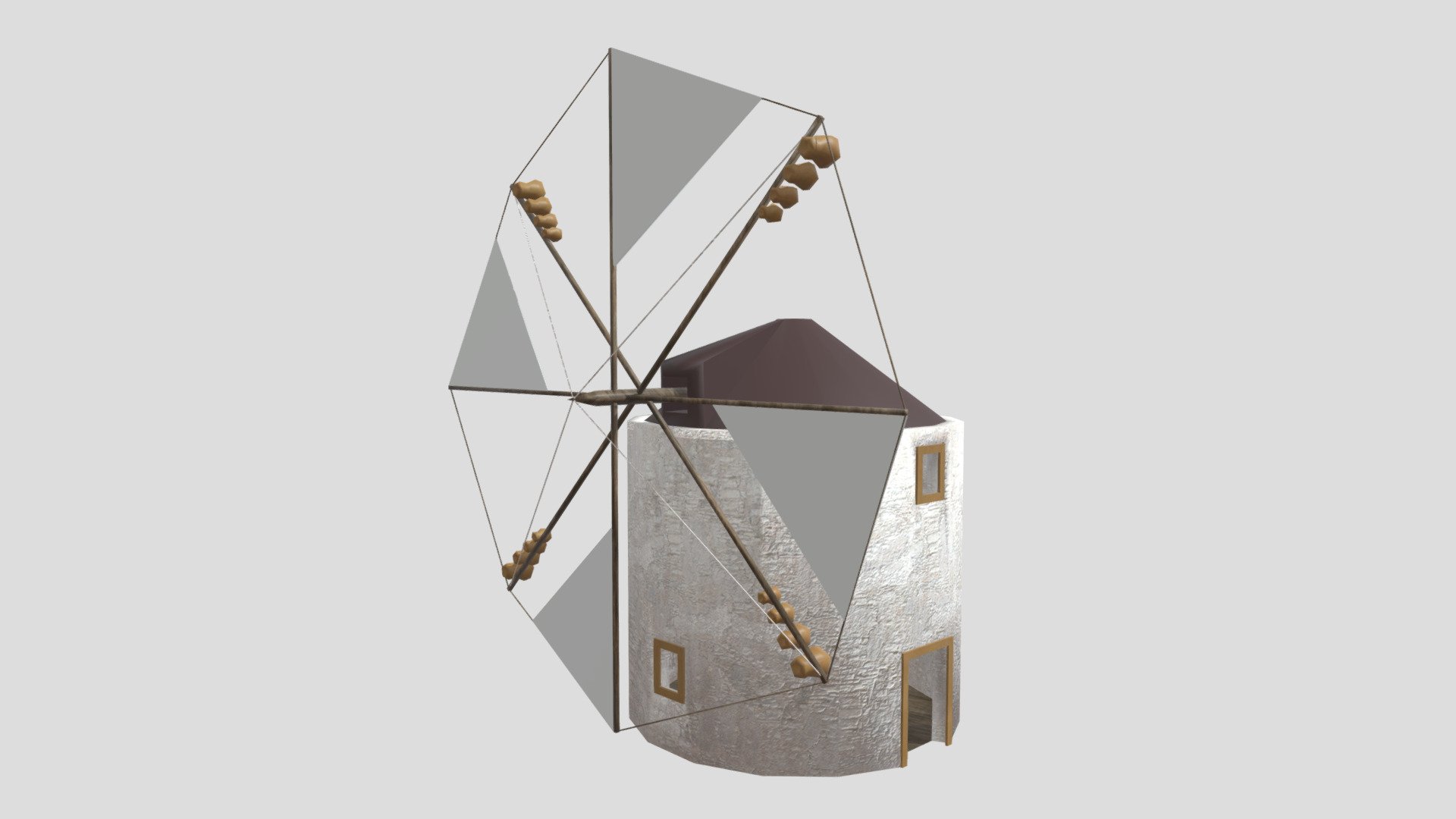 Low Poly Portuguese Windmill - Download Free 3D model by AlexFerrart3D ...