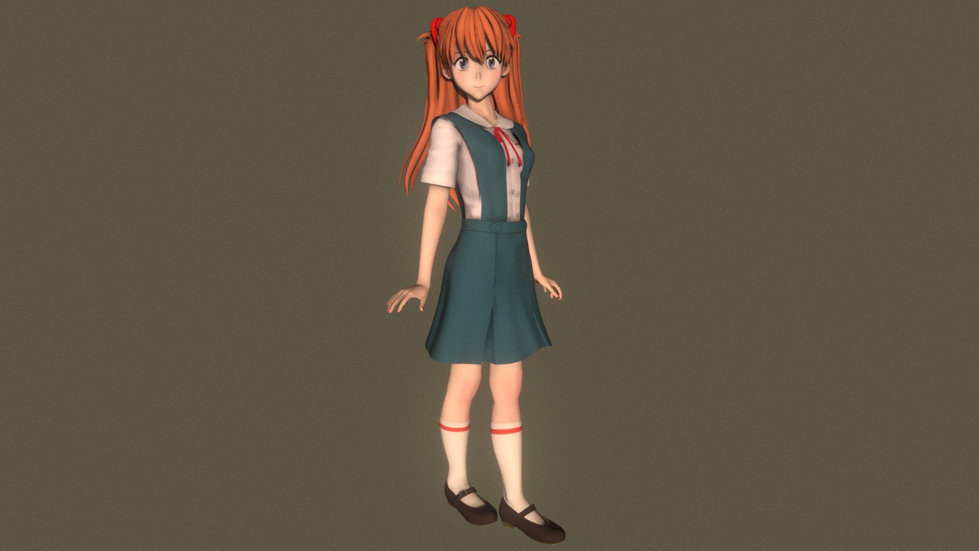 Asuka Langley Soryu 01 - Buy Royalty Free 3D model by 3d Anime Girls ...