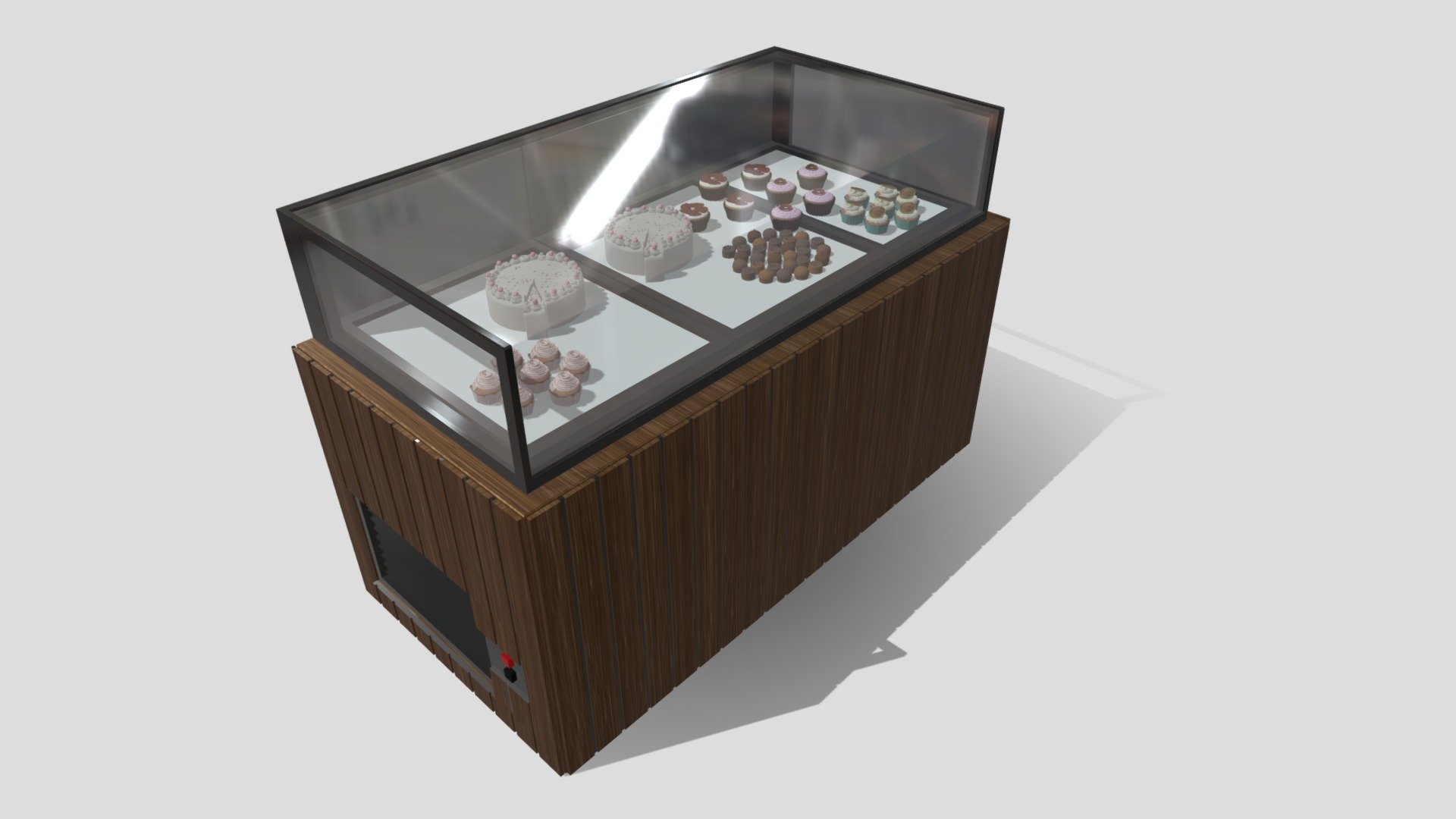 Cake cabinet - 3D model by Ykwong623 [1ef69e8] - Sketchfab