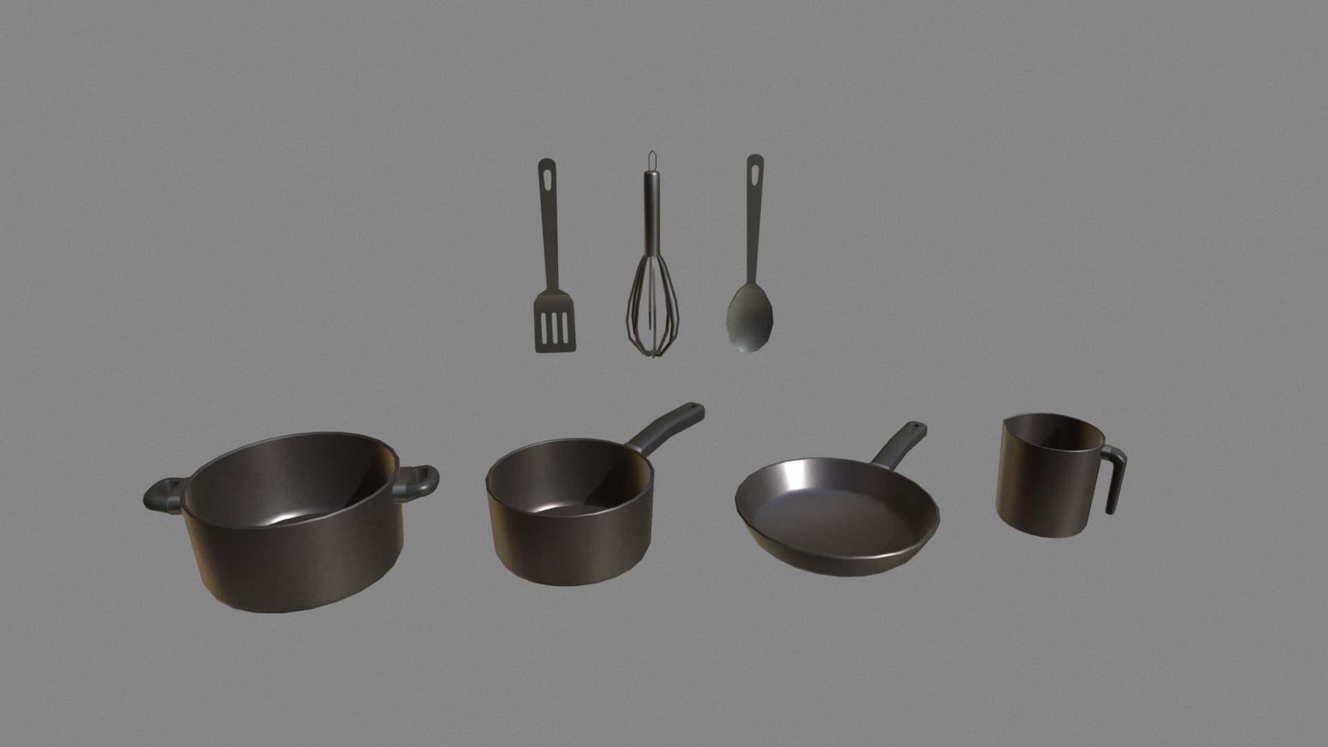 Frying Pan Kitchen - Buy Royalty Free 3D model by mismeirart [1ef74a7 ...