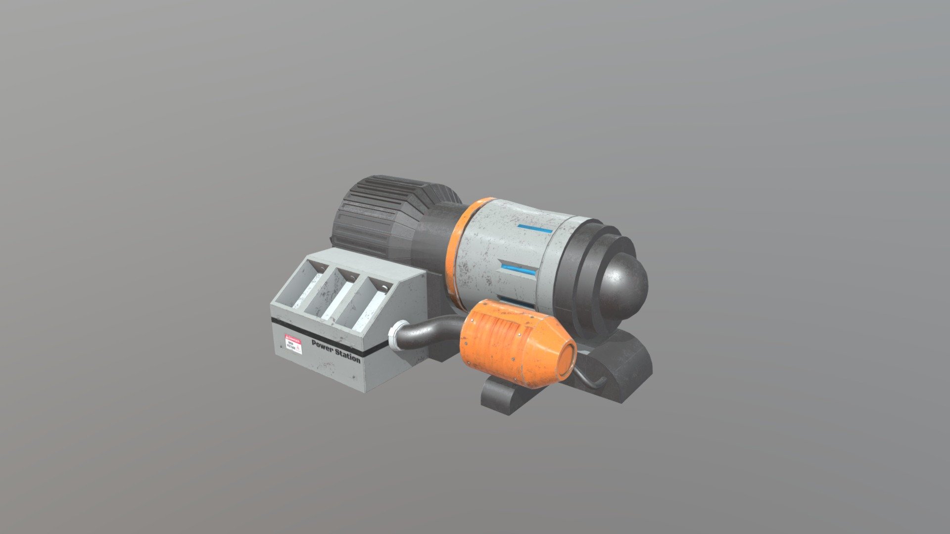Sci-fi Power Generator - 3D model by SpudTatterson [1ef98a0] - Sketchfab
