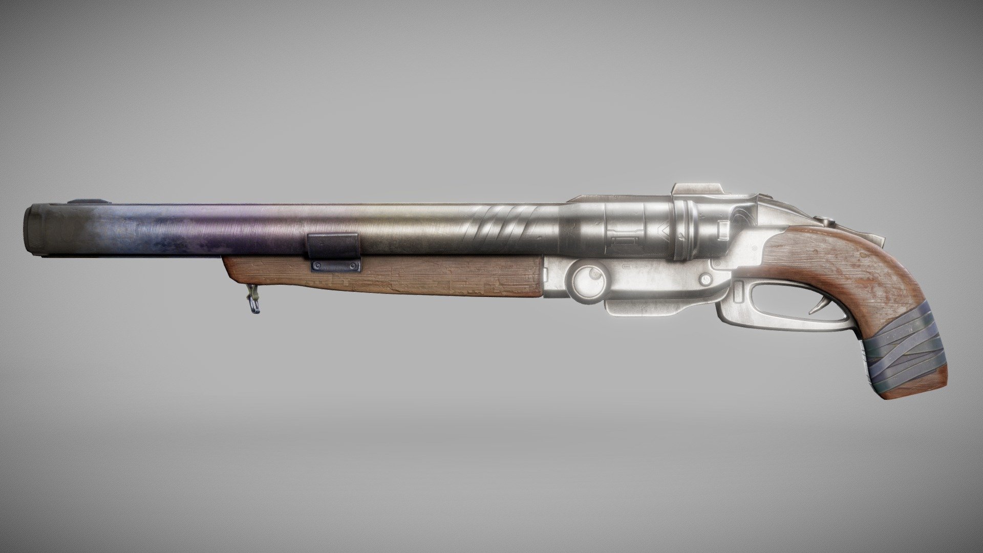 super double-barrel shotgun weapon of slayer da1 - Buy Royalty Free 3D ...