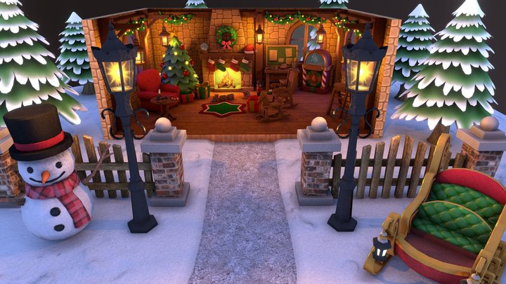 Christmas-tree 3D models - Sketchfab