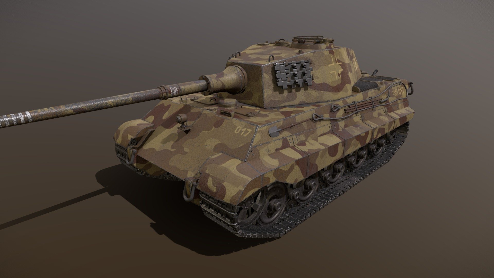 Tiger 2 (König Tiger II) (FREE) - Download Free 3D model by ...