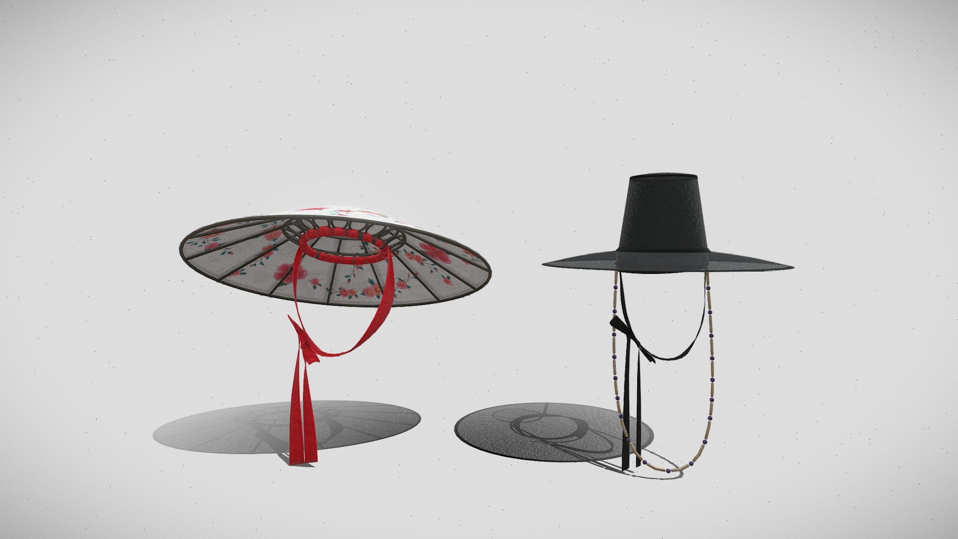 Korean Traditional Hats - 3D model by DonikXD [1efdfd7] - Sketchfab