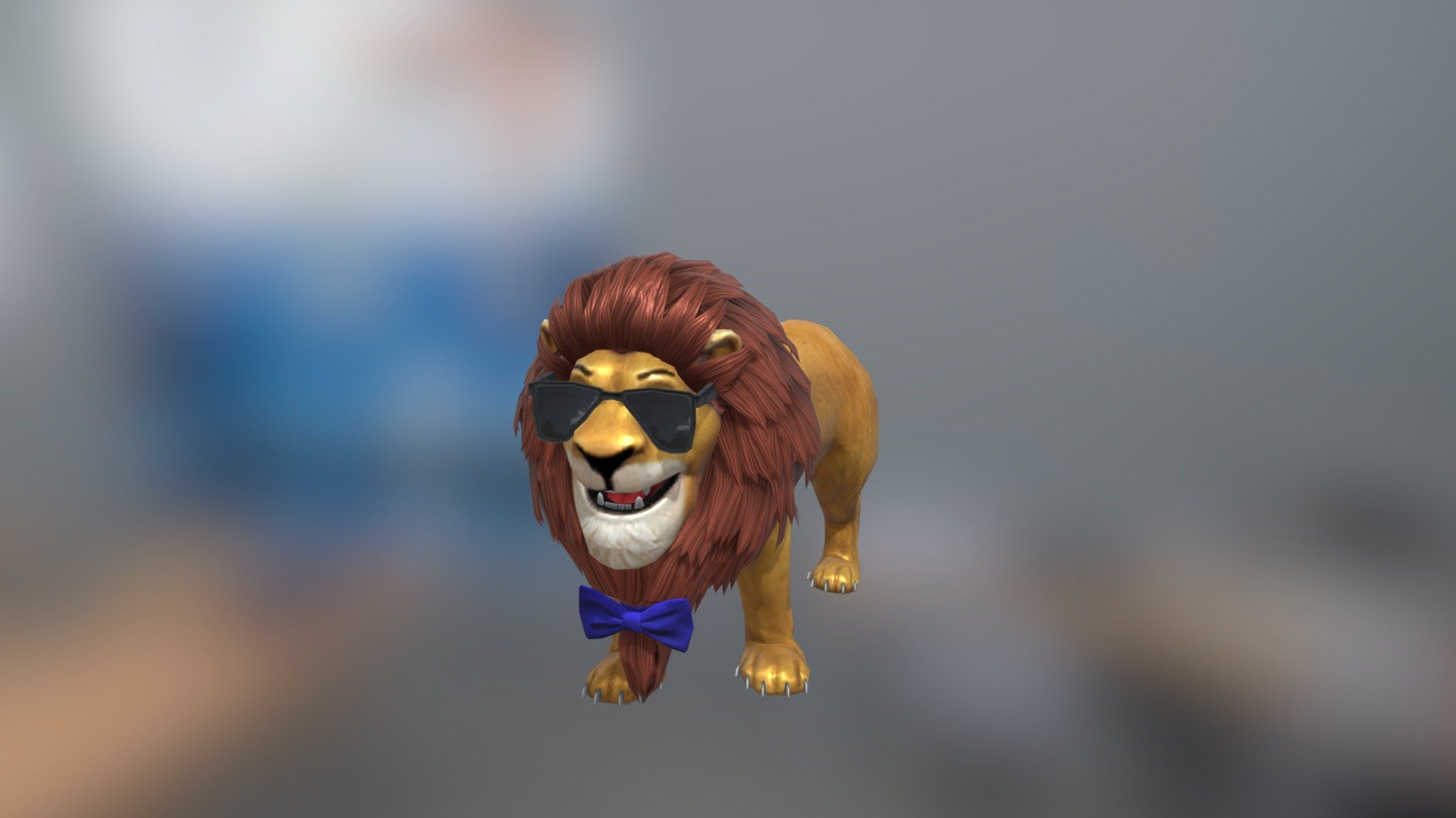 Lion Cartoon 3D Model - 3D model by Aritro-3d (@Aritro3d) [1eff337 ...