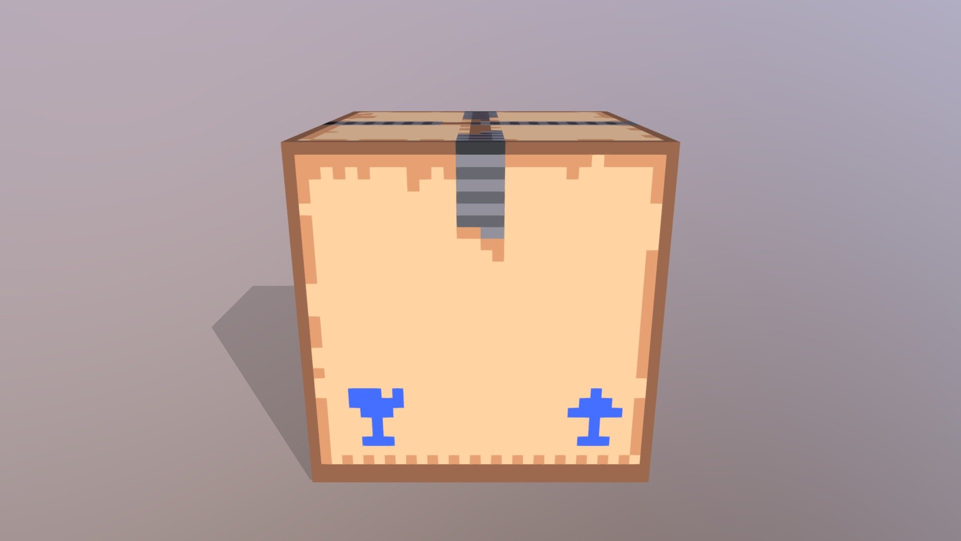 Voxel Cardboard box - 3D model by tkiller.fjbn [1f02466] - Sketchfab