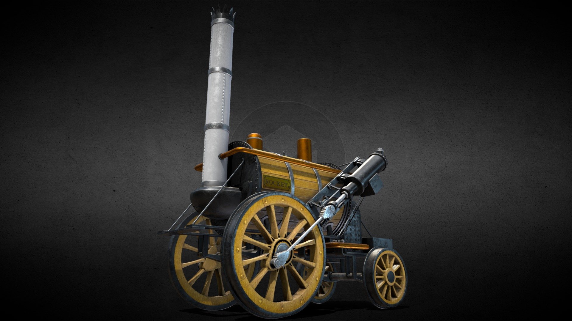 Stephenson's Rocket - 3D model by Tom.McCahey [1f051a4] - Sketchfab