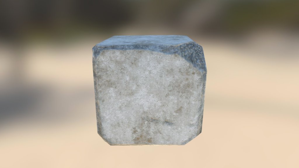 Concrete Cube - 3D model by Pedro Geada (@Geada) [1f07289] - Sketchfab