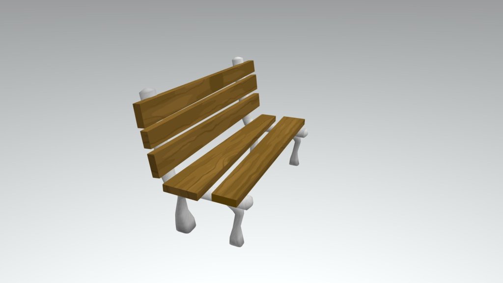 BENCH CARTOON - LOWPOLY - 3D model by MORENOB15 [1f072f4] - Sketchfab