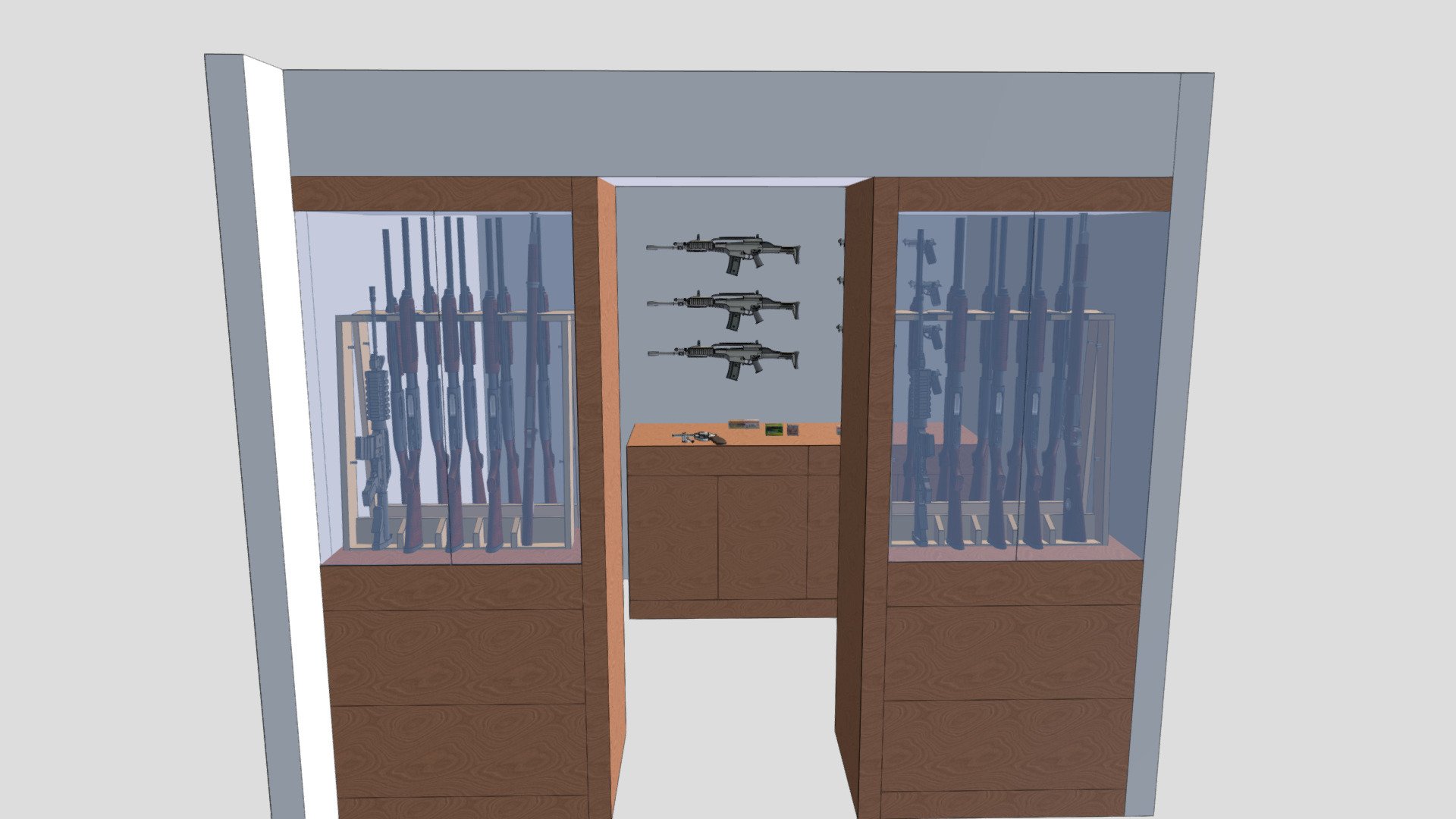 gunroom - 3D model by martinoandme [1f0a225] - Sketchfab