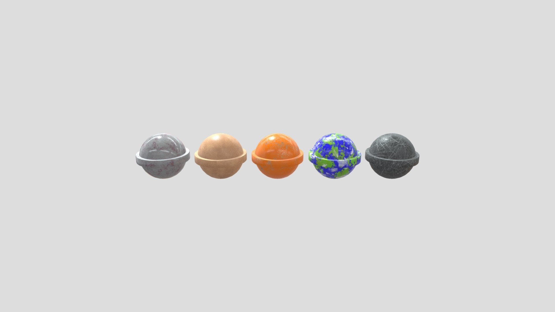 5 Spheres - 3D model by kadengaither [1f0cf67] - Sketchfab