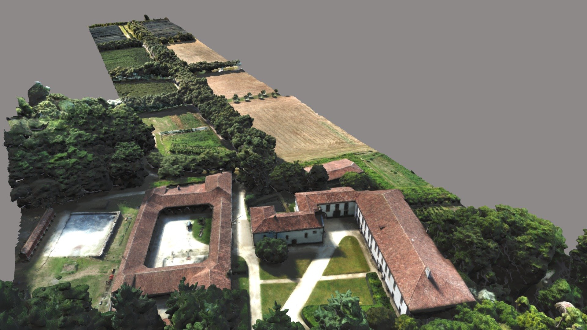 Pazo y Paseo de Olivos - 3D model by iarmadadr [1f0d6f4] - Sketchfab