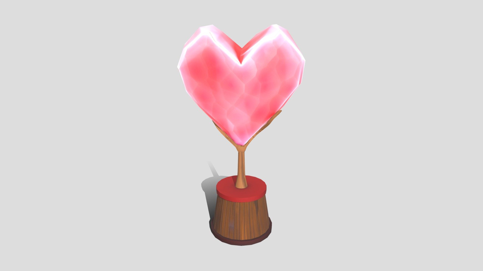 heart shaped crystal trophy - 3D model by its.rafihayyan [1f0ea43 ...