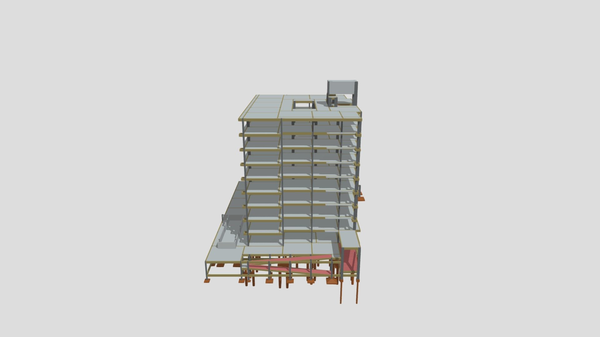 Residencial Multifamiliar Monte das Oliveiras - Download Free 3D model by Fuste Cálculo ...