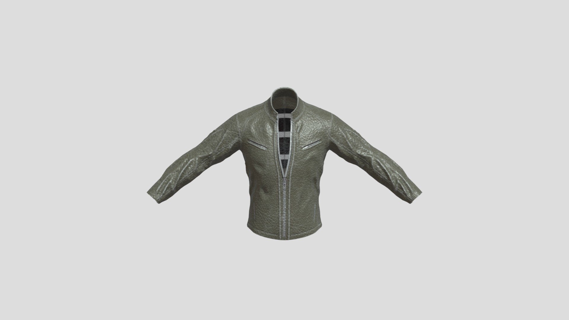 Leather Racer Jacket - 3D model by Tristan Ronald (@Tristan_Ronald ...