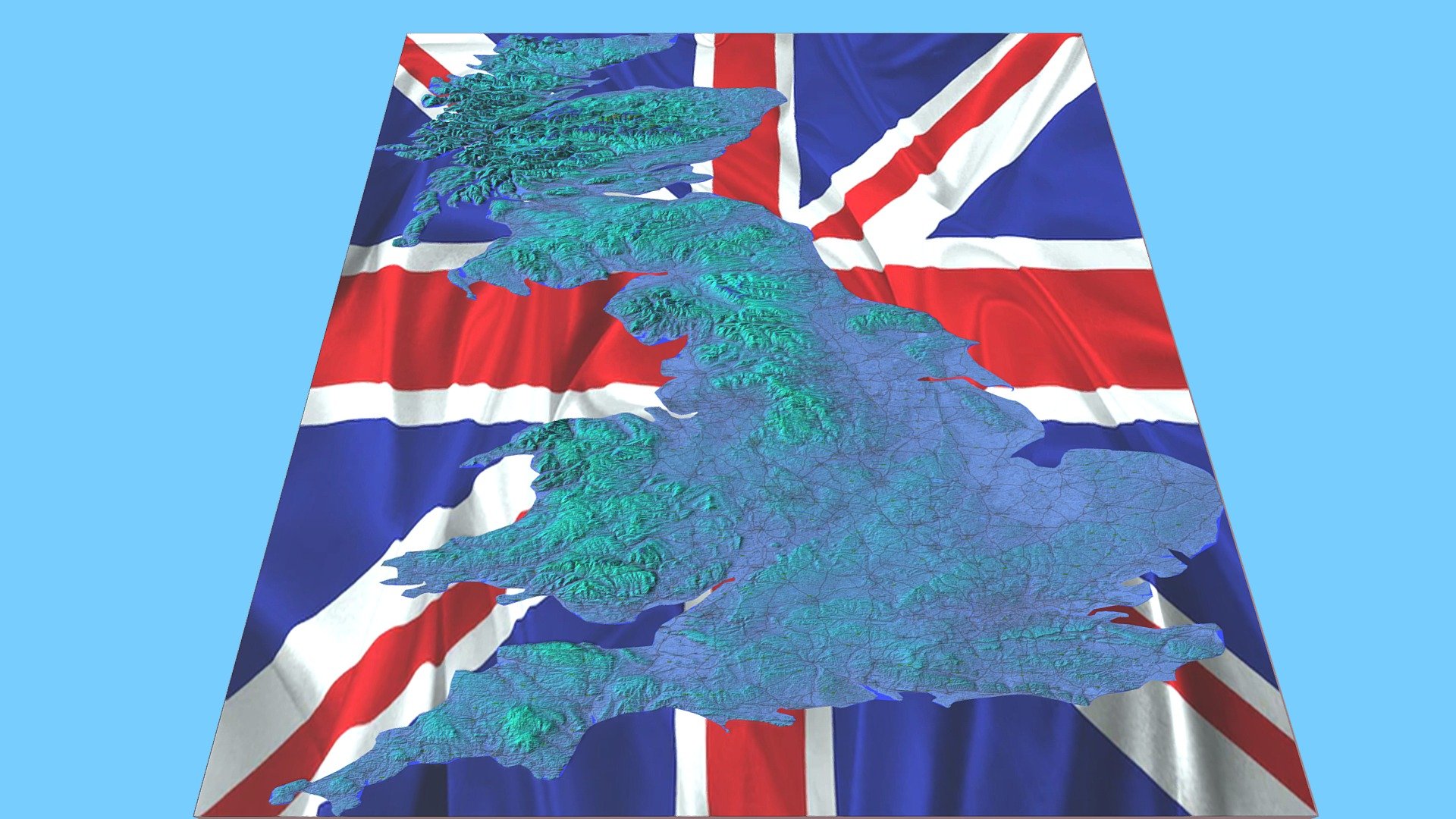 United Kingdom UK Great Britain 3D Model - 3D model by LibanCiel ...