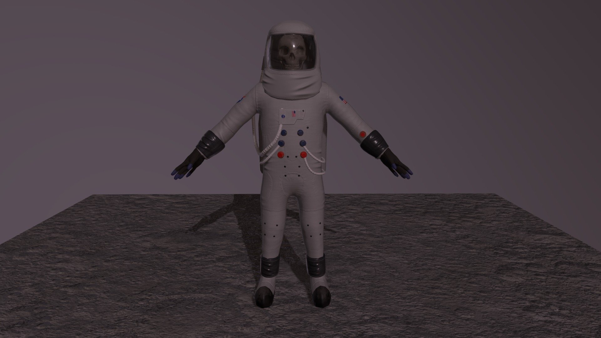 Skeleton Astronaut - 3D model by weerapat.kaew3d [1f1500c] - Sketchfab