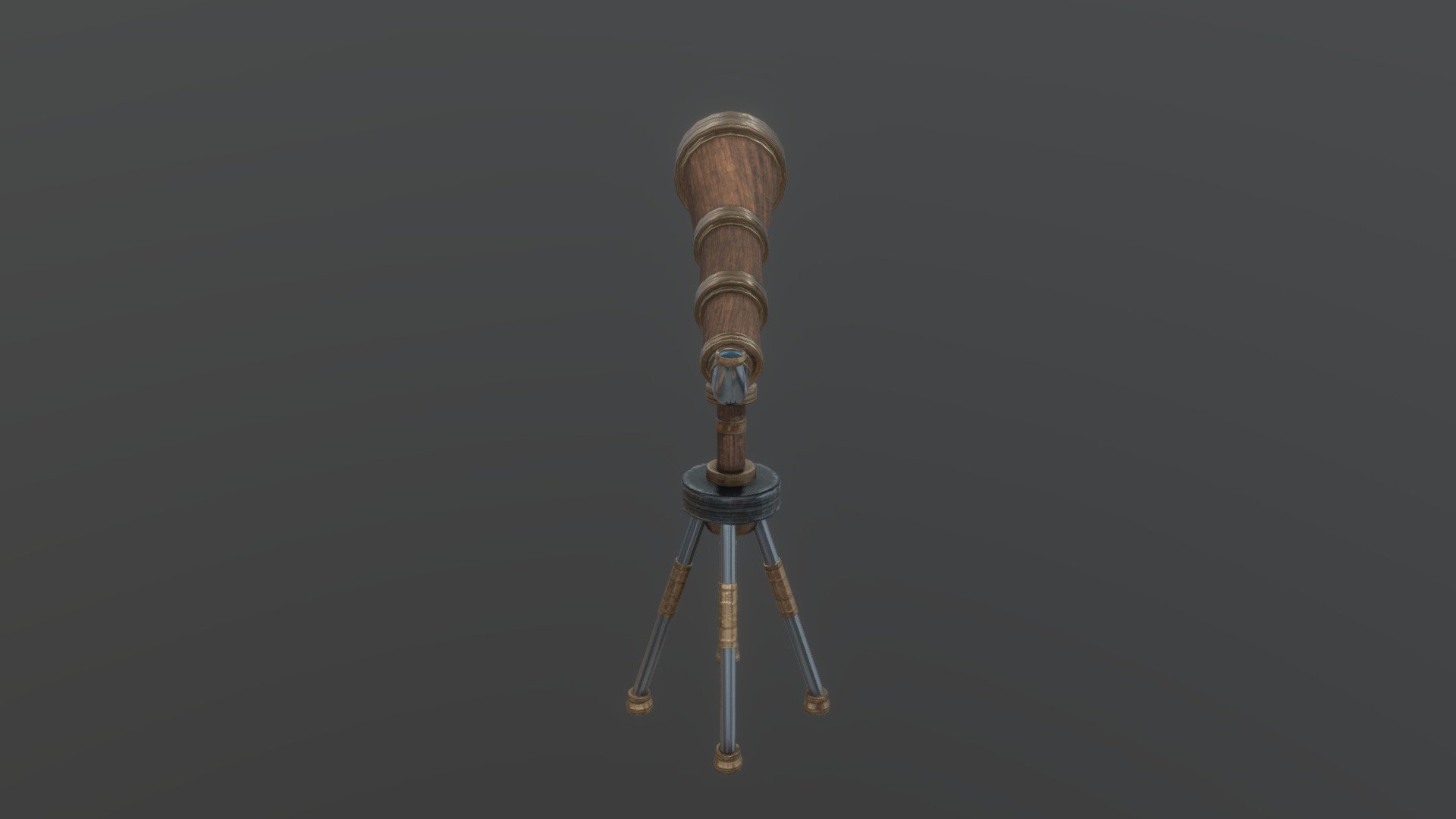 Old Telescope Low-poly 3D model - Buy Royalty Free 3D model by ...