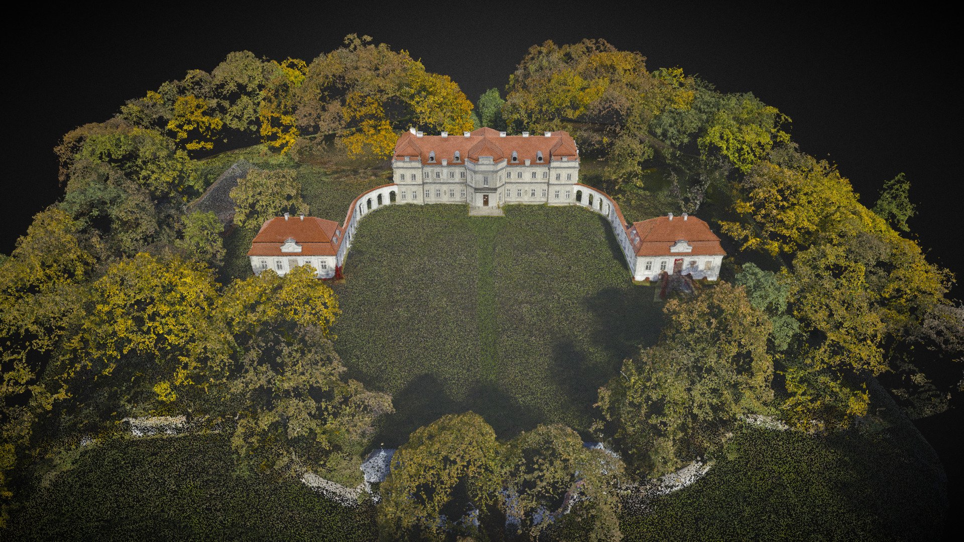 Narol, Pałac Łosiów - 3D model by Agisense [1f15d7d] - Sketchfab