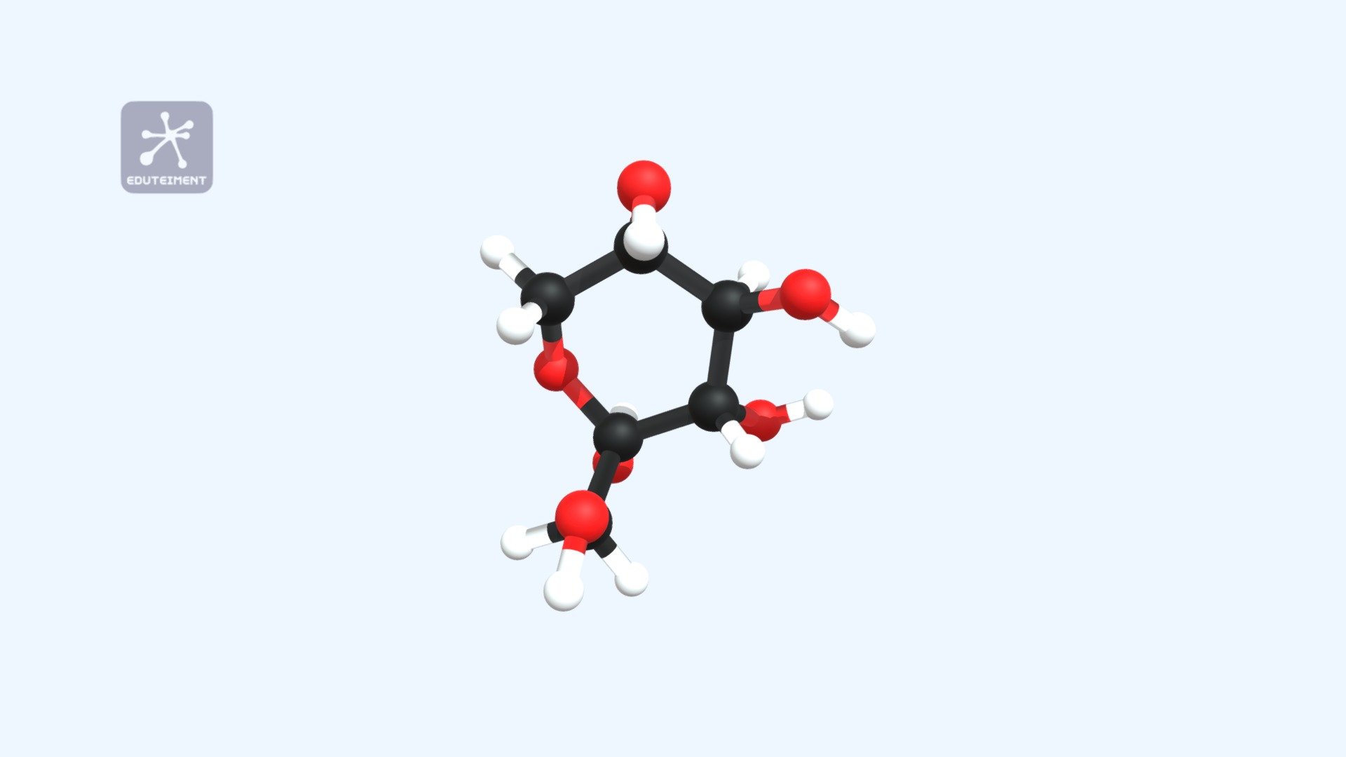 Fructosa - 3D model by Eduteiment (@camiloislas) [1f16ac8] - Sketchfab