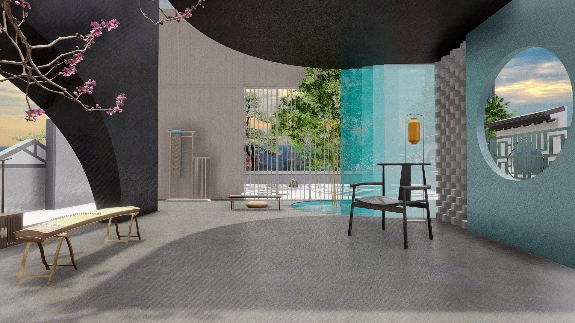 courtyard - Buy Royalty Free 3D model by okotaru (@loaferspore ...