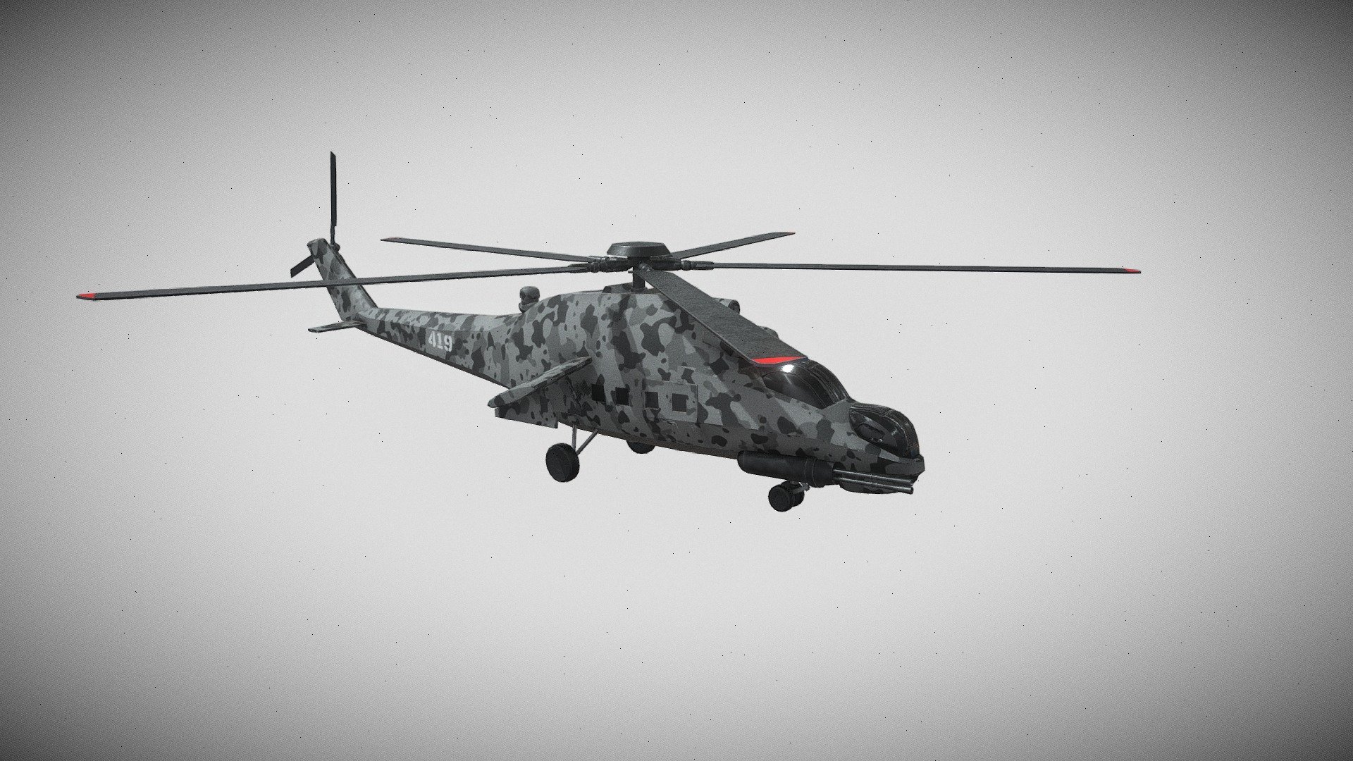 MI-24 Gunship - Download Free 3D model by lorjason34 [1f1ade7] - Sketchfab