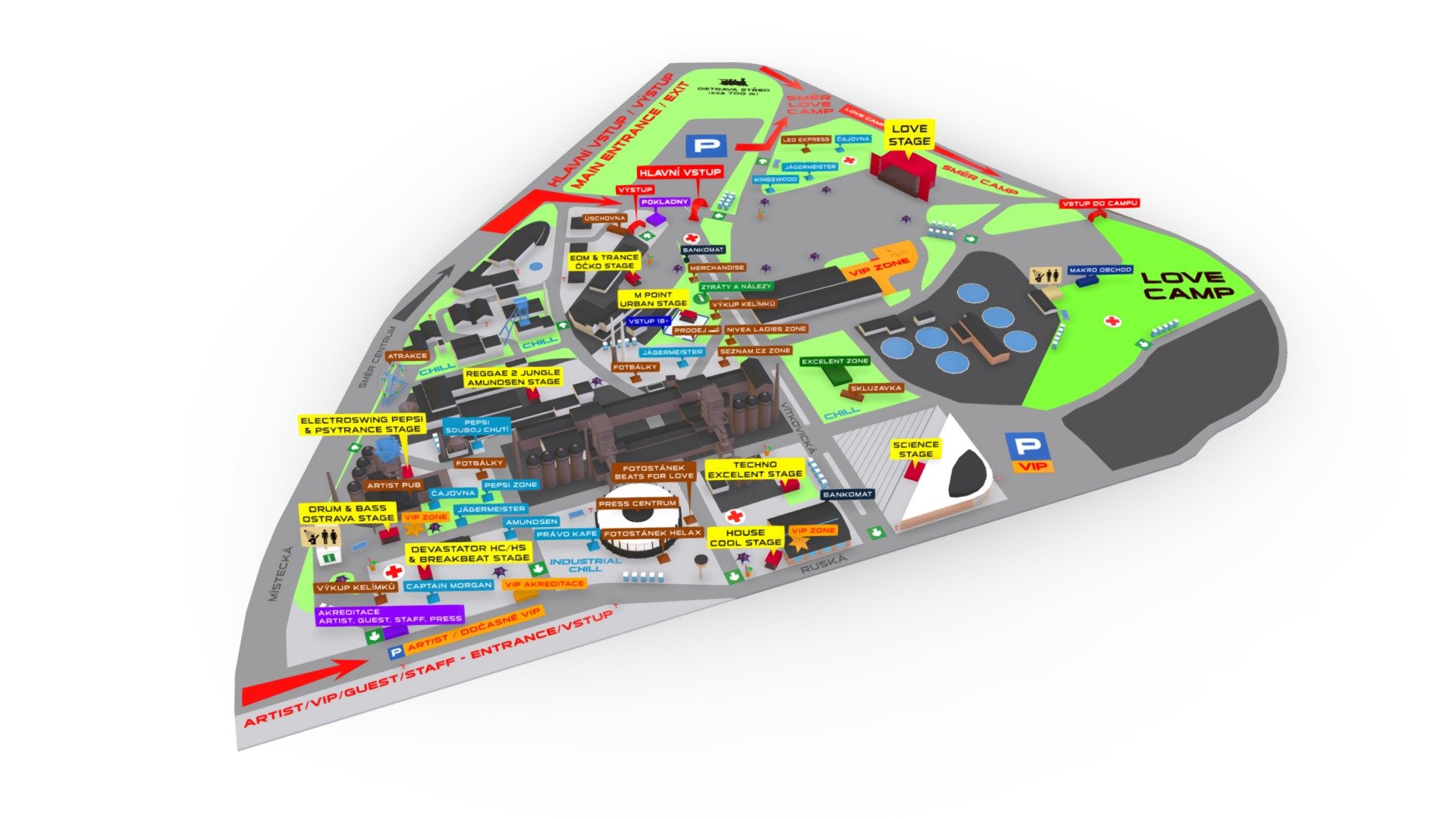 Map of Beats4Love 2017 - 3D model by Mareon (@mareoncz) [1f1c0a4 ...