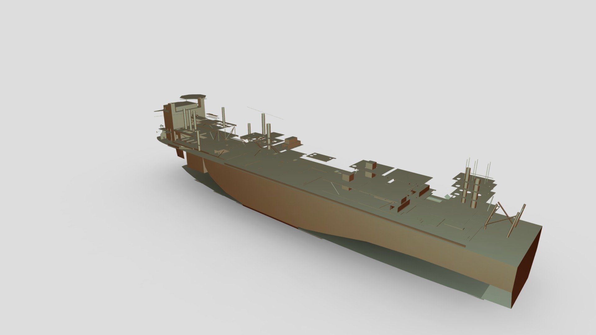 FPSO LNG - Download Free 3D model by kpjv2017 [1f1e276] - Sketchfab