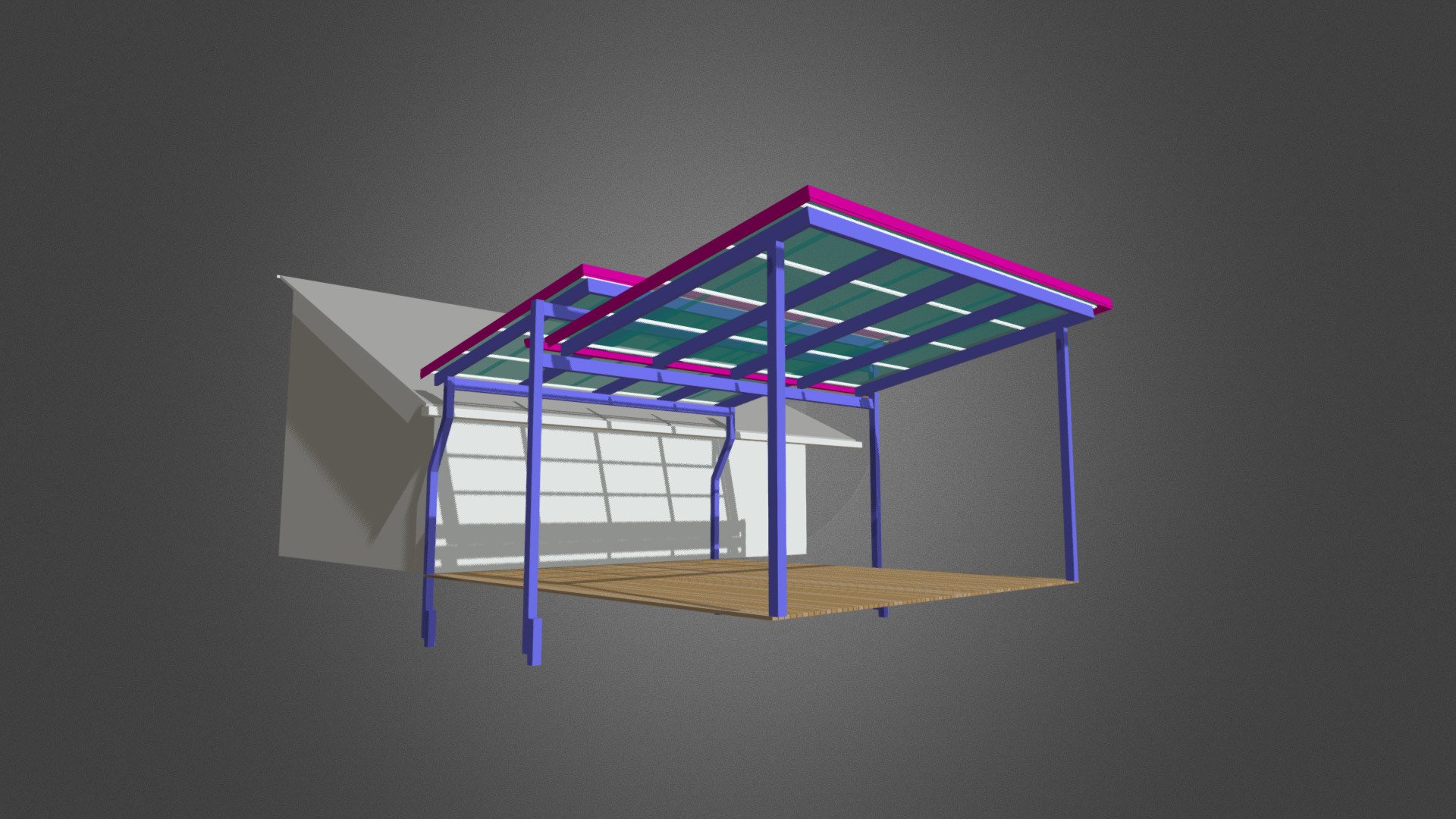 Patio roof - 3D model by perina [1f1f094] - Sketchfab