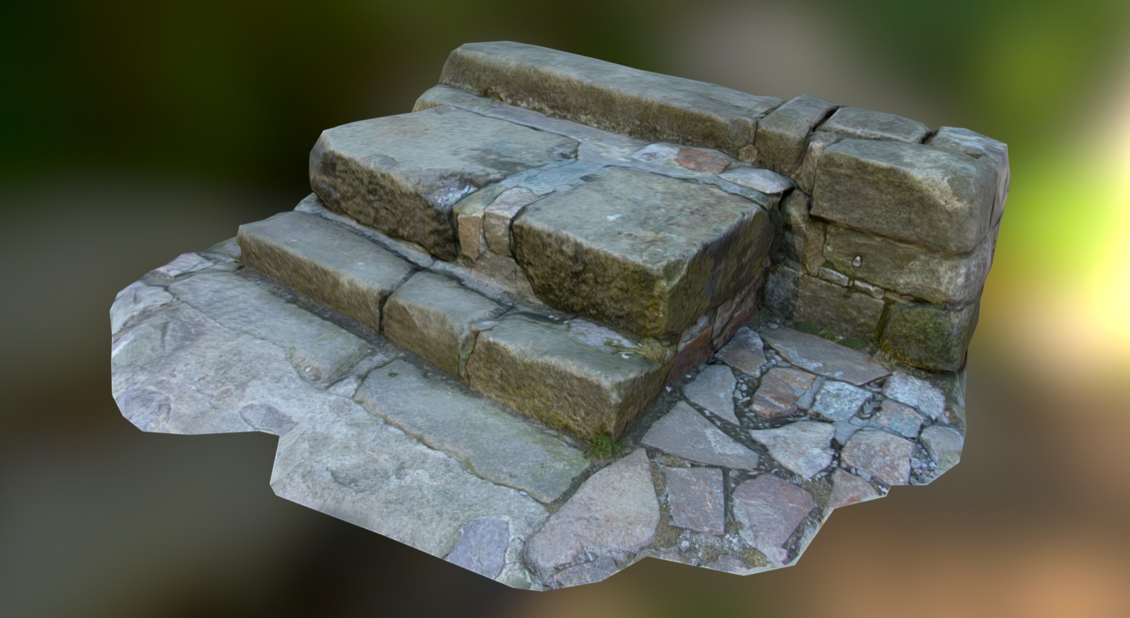 Stone Step - 3D model by vondagar [1f1f67f] - Sketchfab