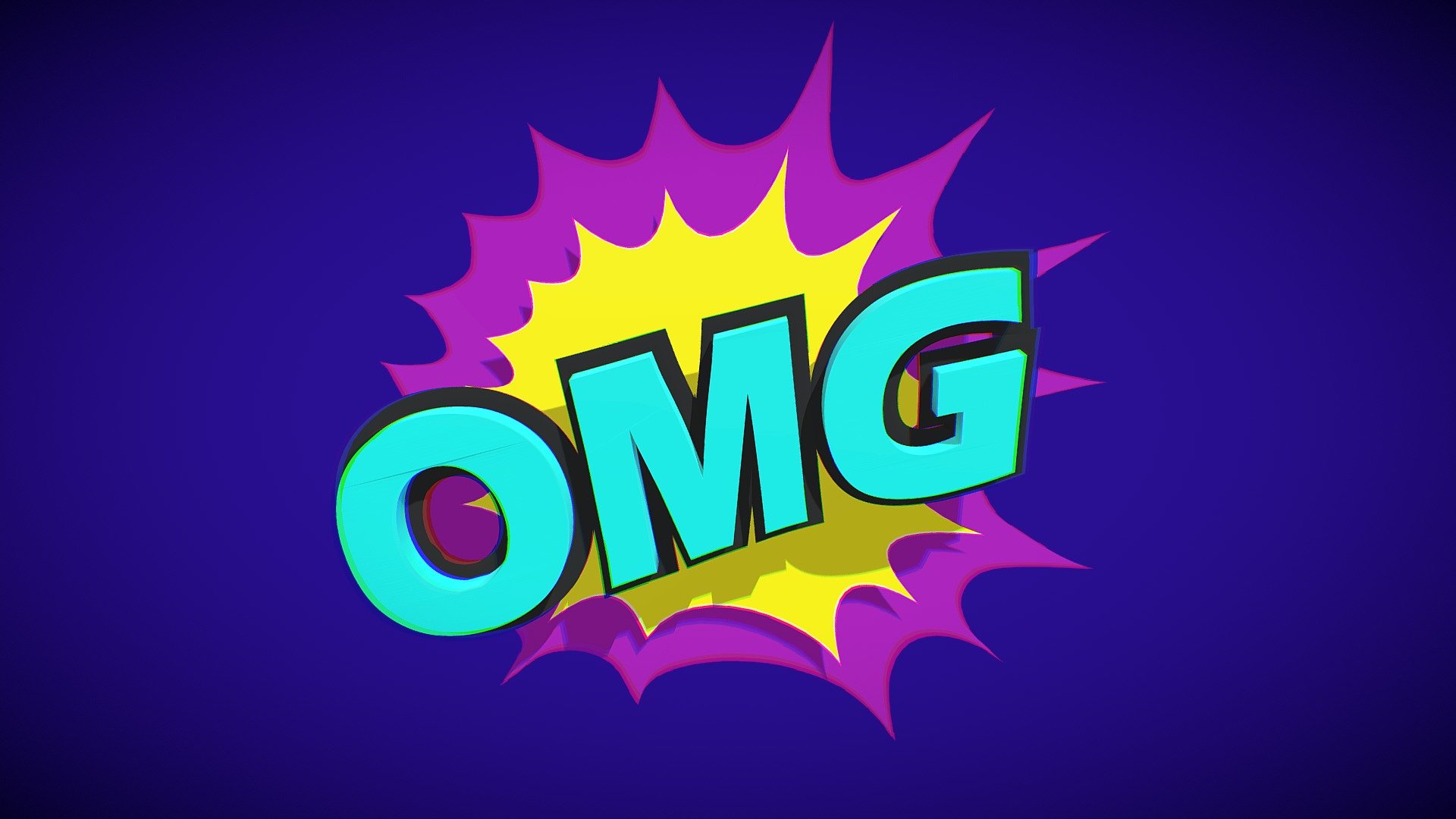 "OMG" FX for AR animated - Buy Royalty Free 3D model by KamillaKraus ...