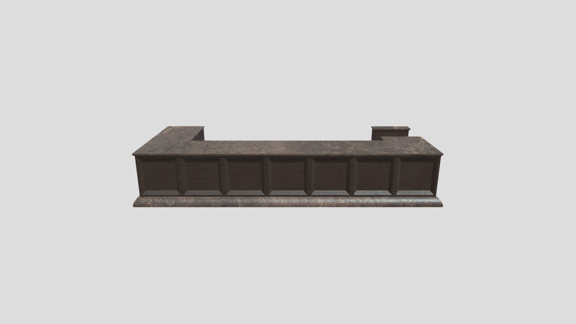 Game-ready counter - 3D model by joelsalvador3d [1f22c28] - Sketchfab