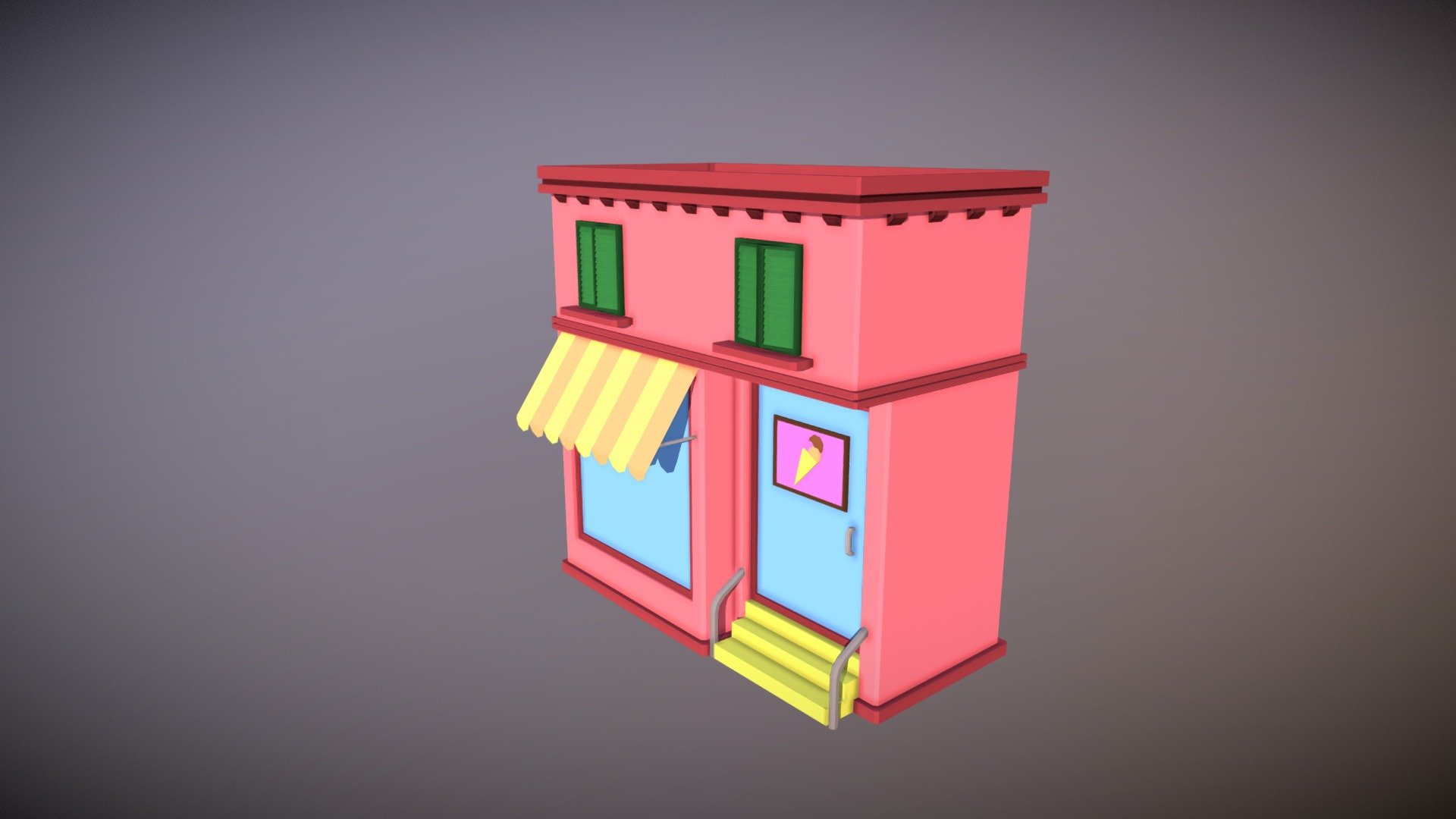Low Poly Building 3 - 3D model by joaquin.apelz [1f24969] - Sketchfab