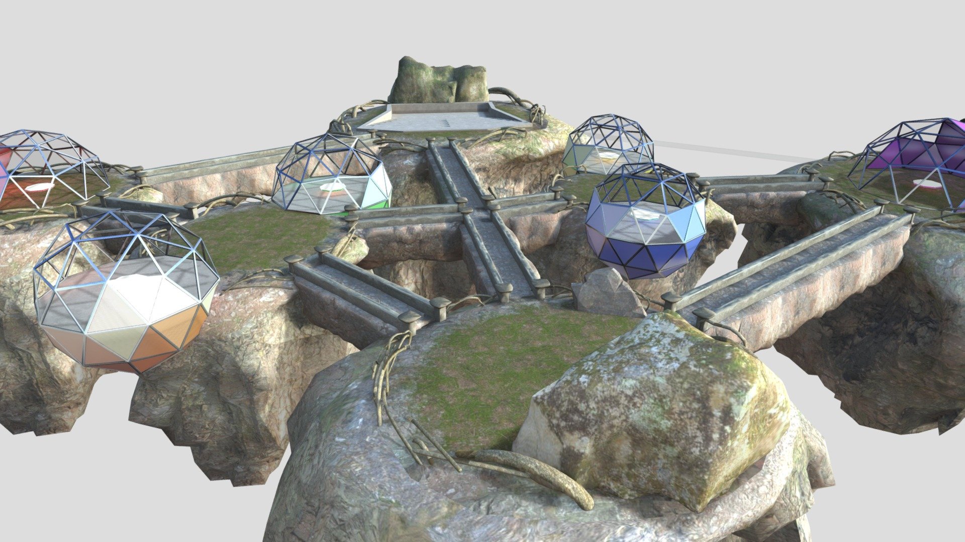 Reflection Pods - Large Event Space - 3D model by Vatom Spaces ...
