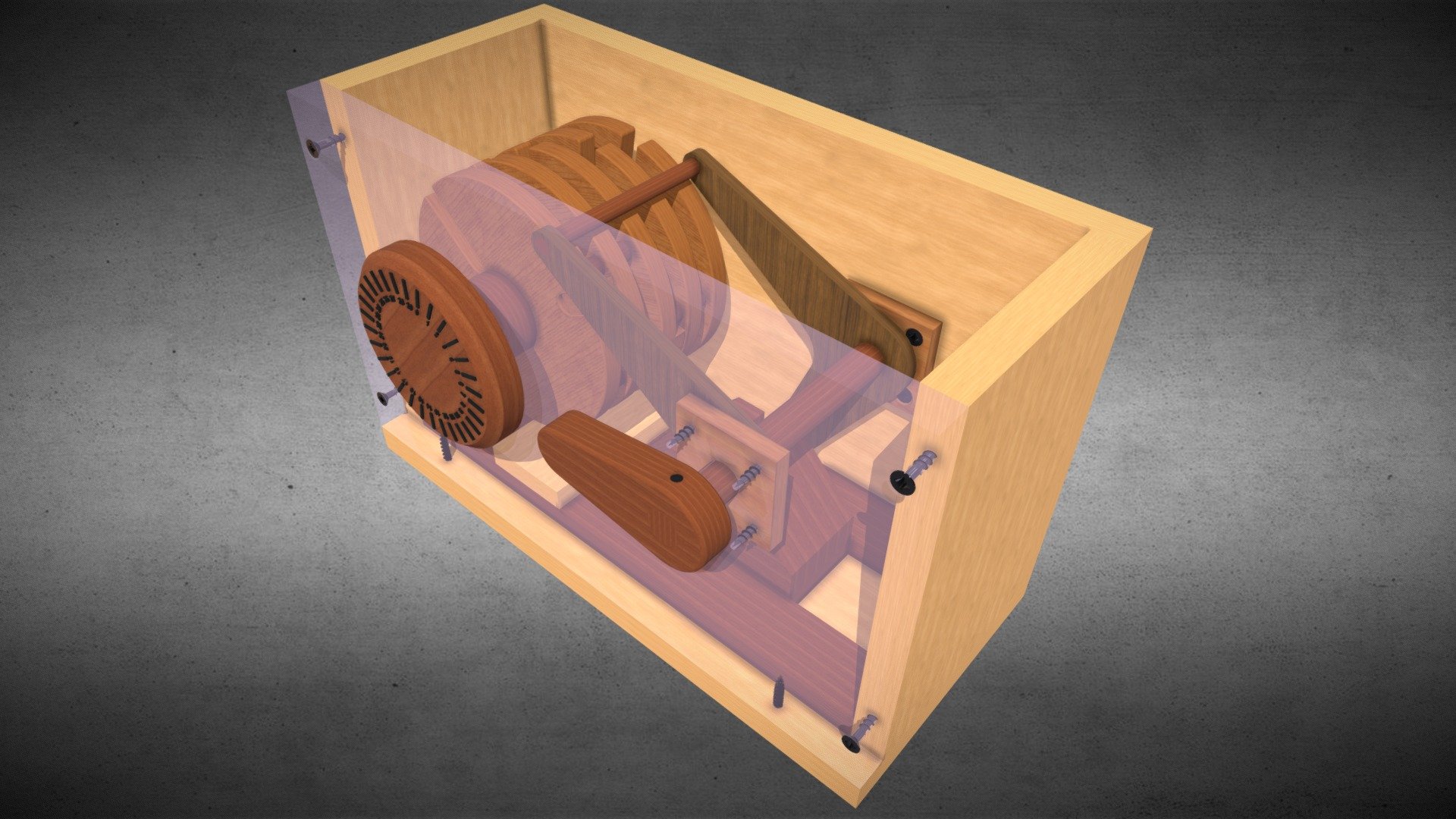 Safe Lock Mechanism Wooden Toy - Download Free 3D model by trinityscsp ...