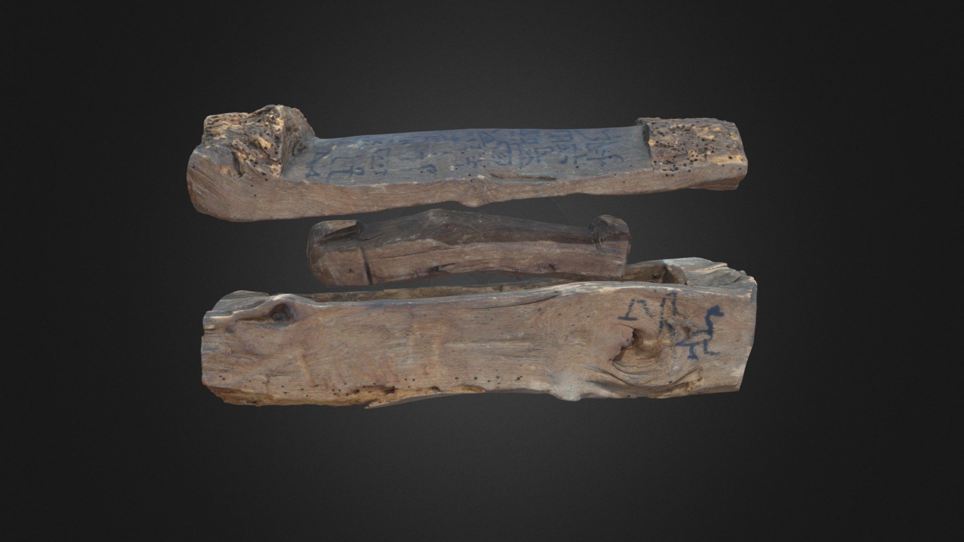 Stick Shabti and Coffin - 3D model by Garstang Museum of Archaeology ...