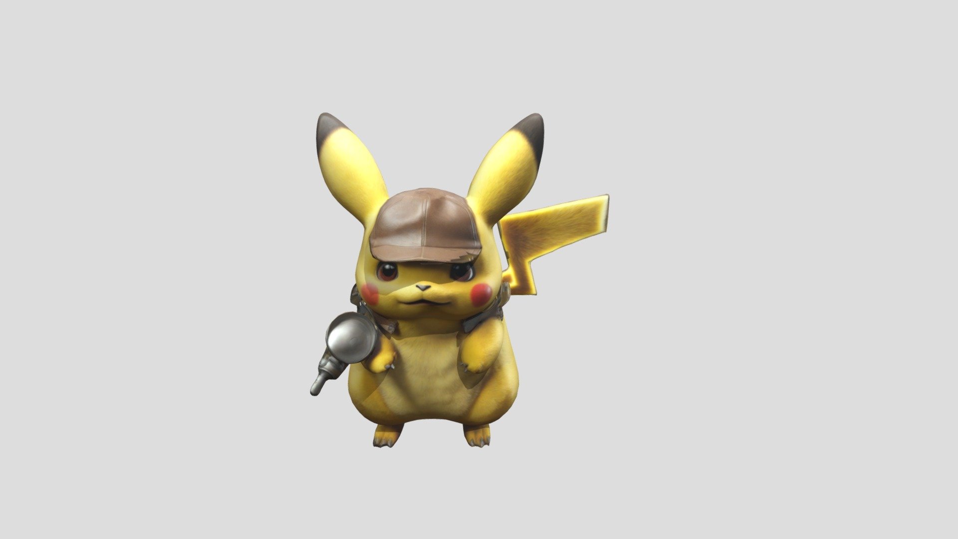 Highly Detailed Detective Pikachu - Download Free 3D model by Kiwibunn ...