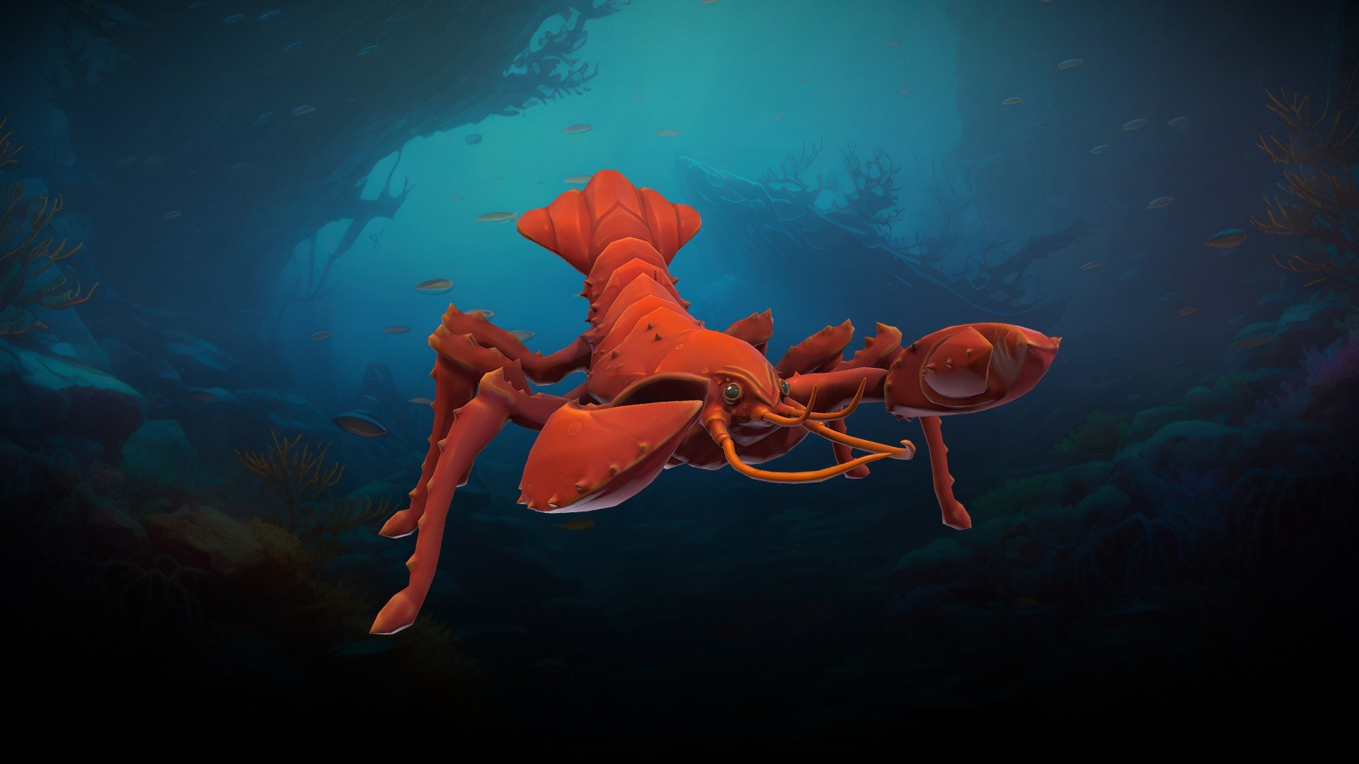 Stylized Lobster - 3D model by N-hance Studio (@Malice6731) [1f2acb0 ...