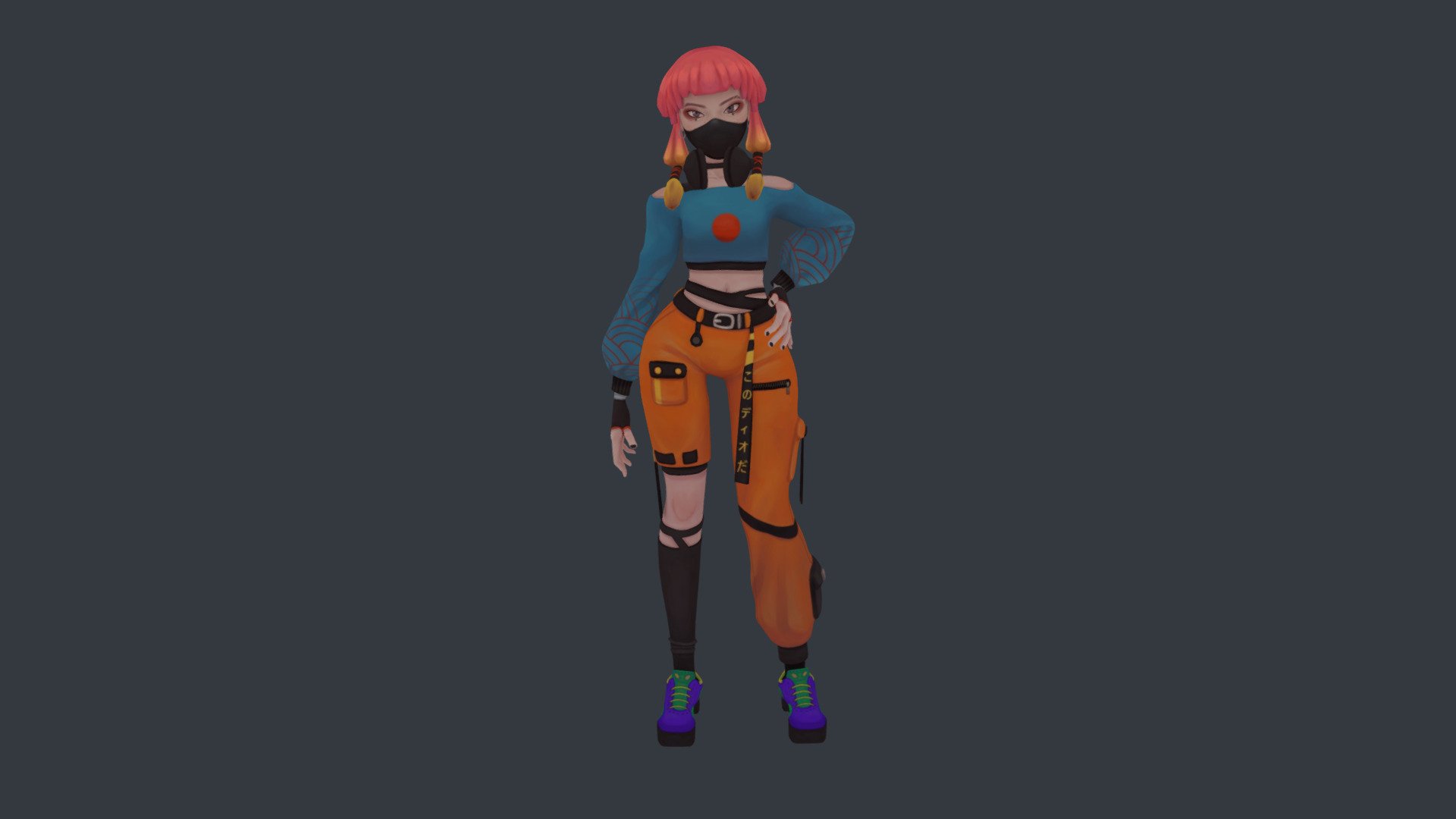 Neo tokyo Game Character Art - 3D model by desperatisu [1f2ae1c ...