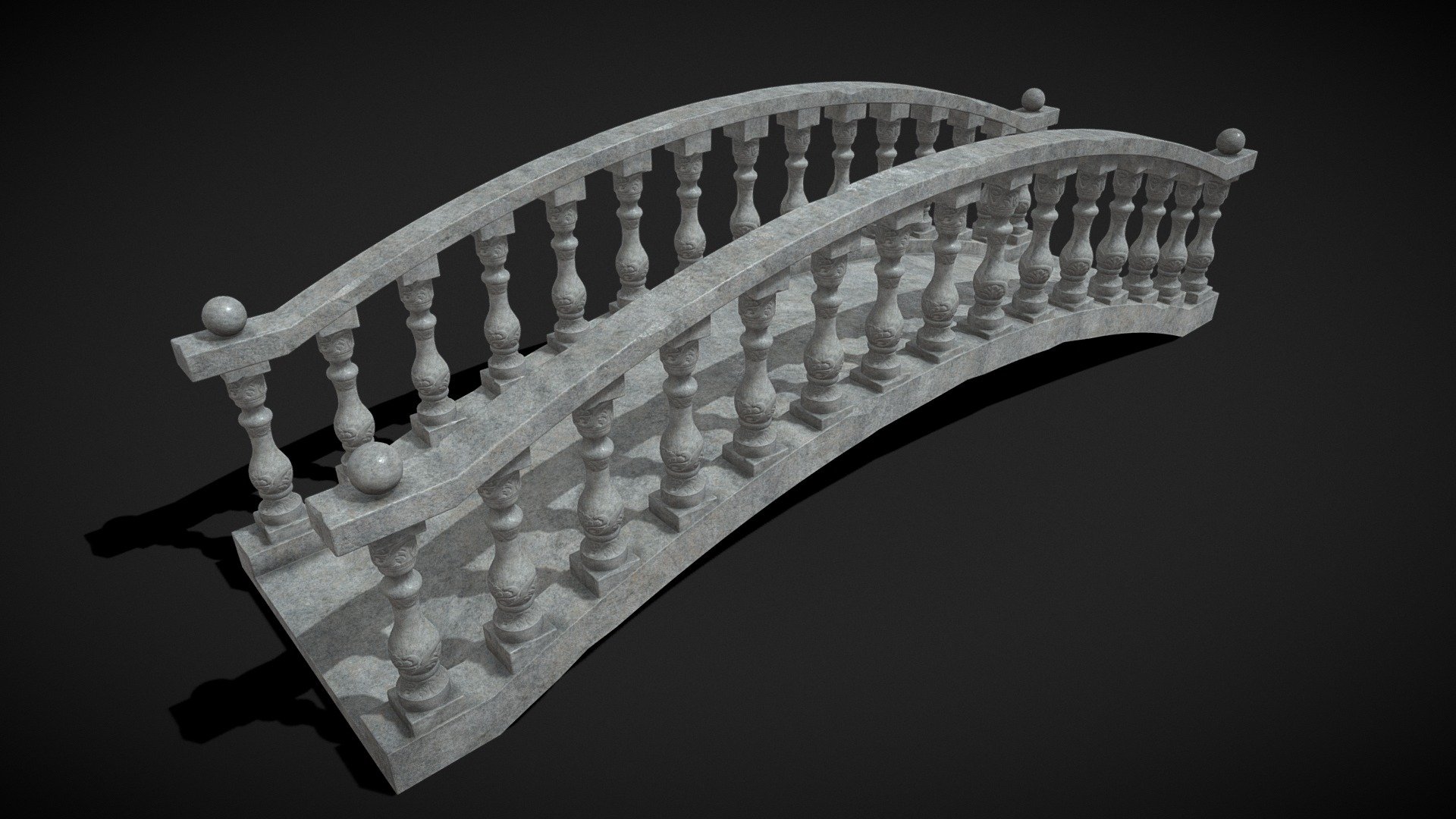 Stone Curved Bridge - Buy Royalty Free 3D model by GetDeadEntertainment ...