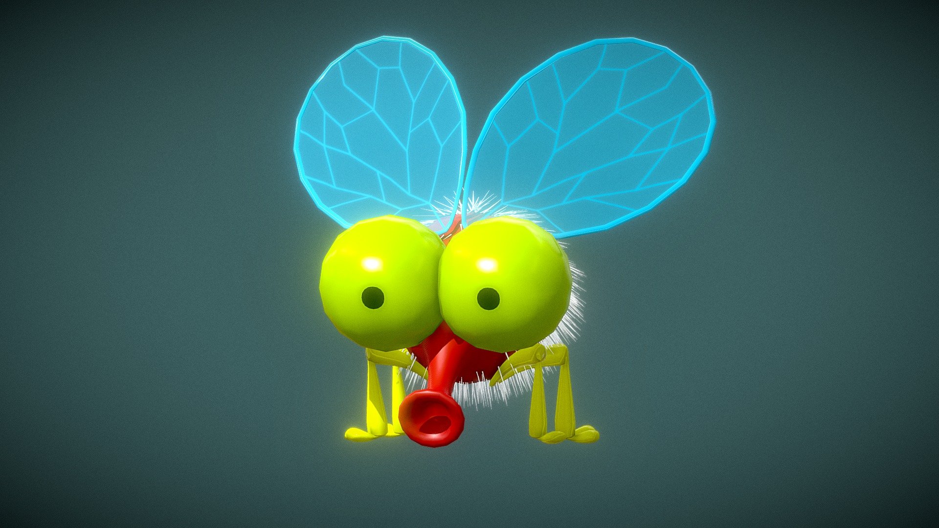 WJ005 Cute Fly With PushUp Animations - Buy Royalty Free 3D model by ...