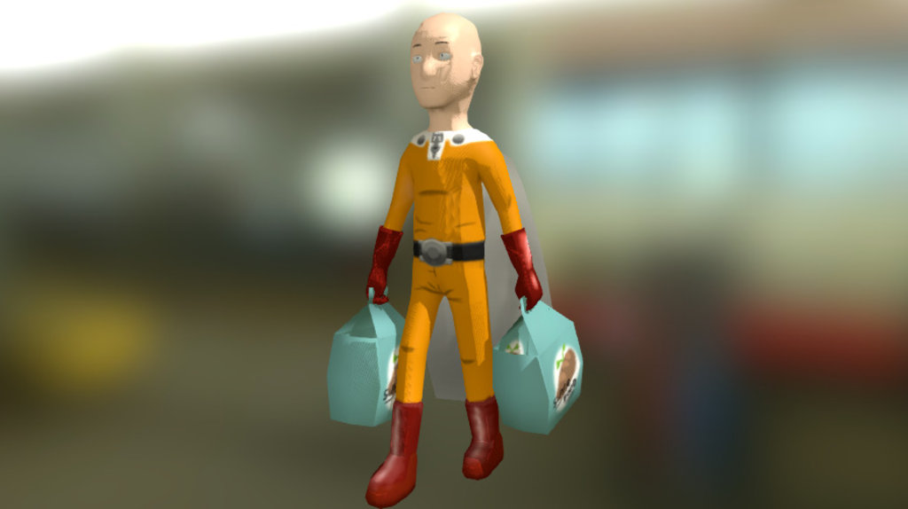 Legendary Saitama - 3D model by fishermen3d [1f2e6b3] - Sketchfab