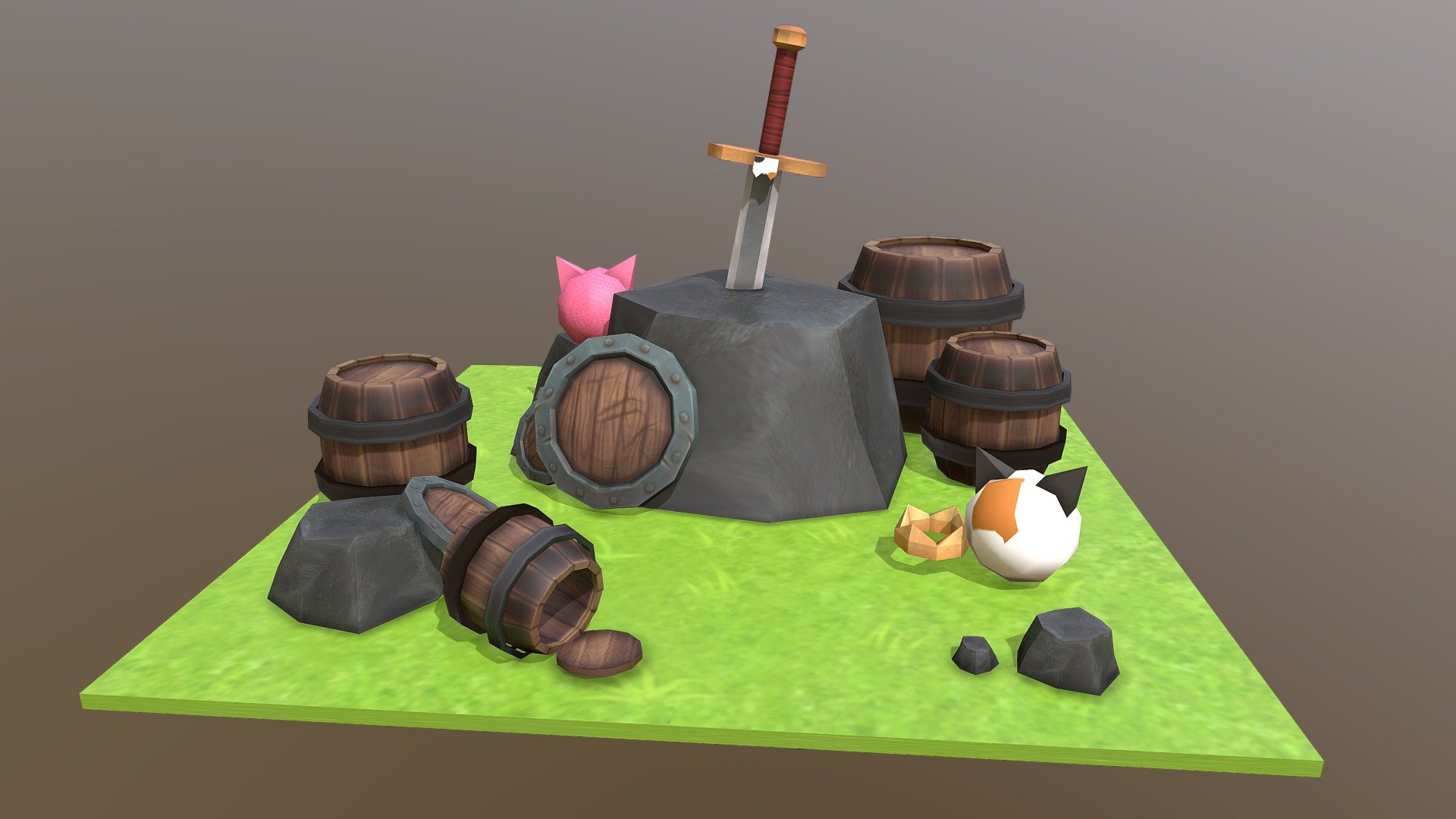 Sword In The Stone - Download Free 3D model by a111082011 [1f2eedb ...