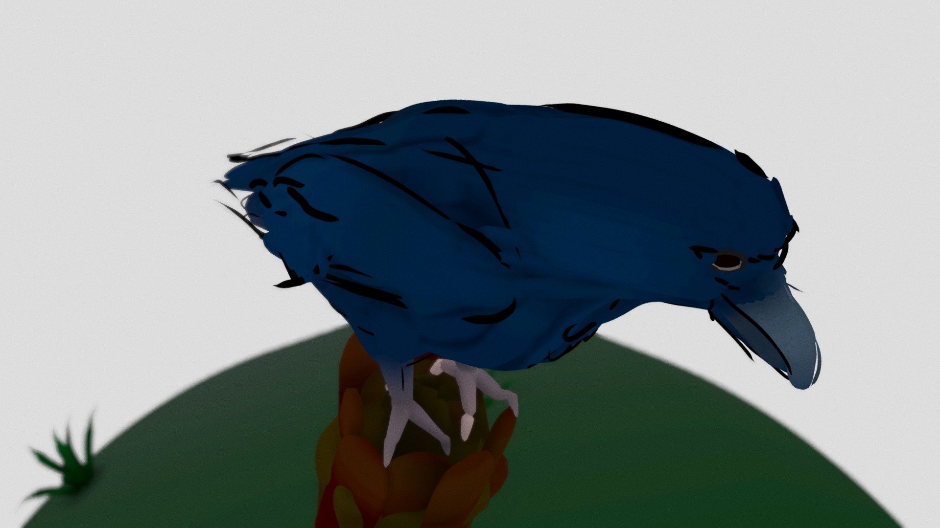 Inktober 2021 day 5 - RAVEN - 3D model by smeerws [1f30139] - Sketchfab