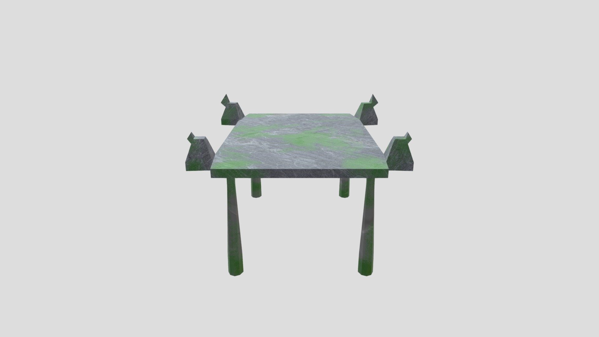 Stone Table - 3D model by benjrawlings [1f302fc] - Sketchfab