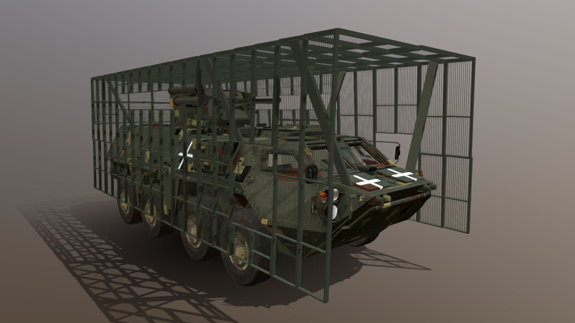 Ukrainian BTR-4E1 with cope cage - Download Free 3D model by 42manako ...