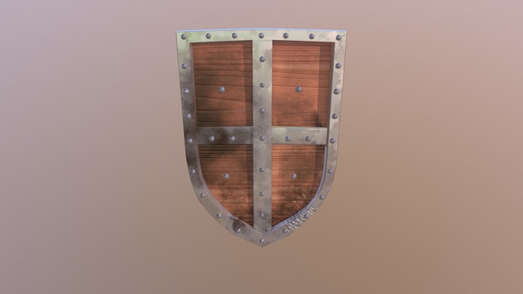 Dirty Shield Prop - 3D model by abaumzweig [1f32314] - Sketchfab