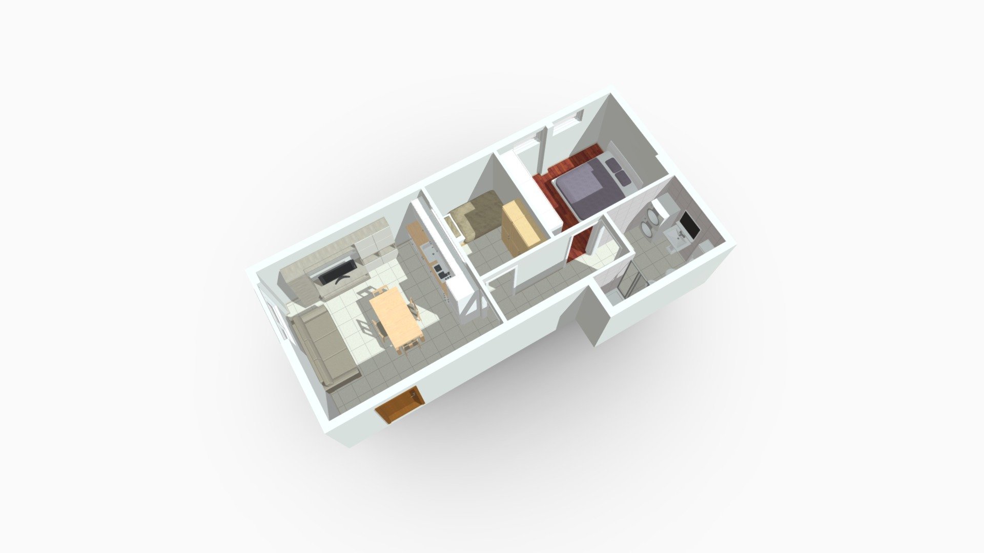Bilocale Via Gardone Milano - Download Free 3D model by Fabio Siccardi ...