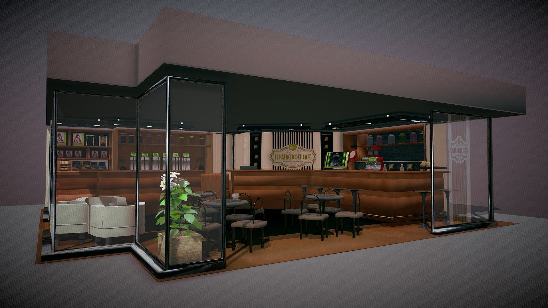 Palacio Del Caf Montevideo Buy Royalty Free 3D Model By Pixol3d